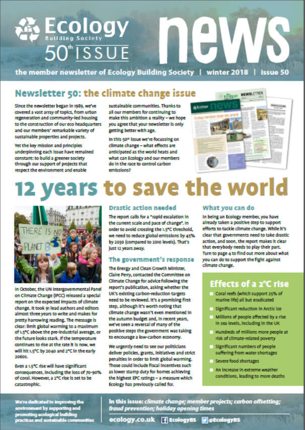 Members' Newsletter December 18 - Ecology Building Society